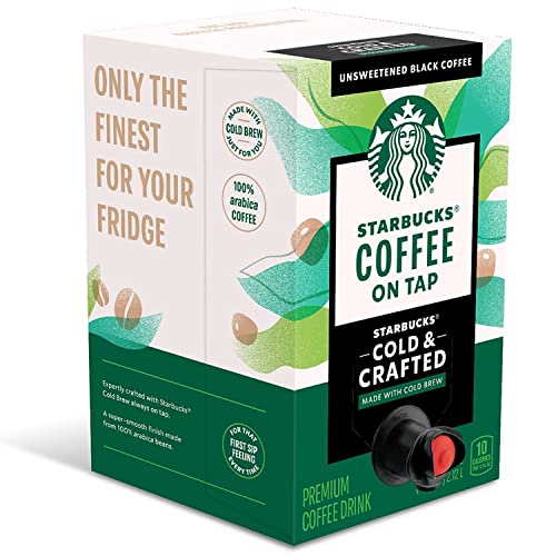 Starbucks - RTD Coffee Cold & Crafted On Tap, Black Unsweetened Coffee ...
