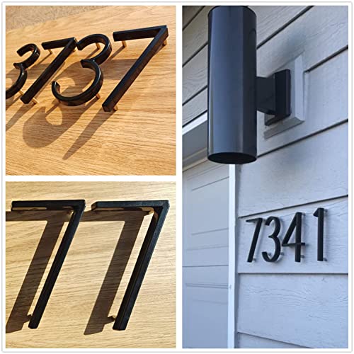 House Address Numbers - 5 Inch Floating House Numbers With Nail Kit And ...