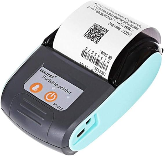Thermal Printer, 58mm Mini Thermal Printer Portable Wireless Bluetooth ...