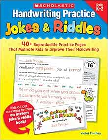 Handwriting Practice: Jokes & Riddles: Findley, Violet: 9780545227537 ...