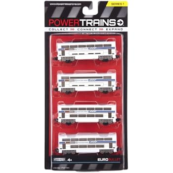 Amazon.com: Power City Trains Freight Military 4 pack: Toys & Games