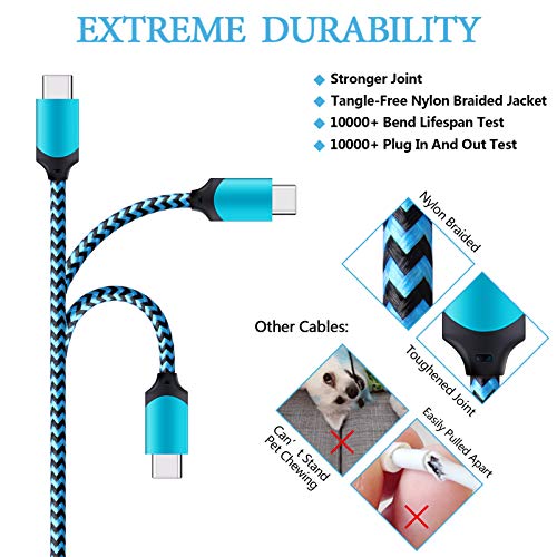 [4Pack/6FT] USB Type C to USB A Cable, AILKIN Fast Charging Long ...