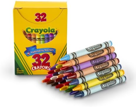 سعر Crayola Crayons, Assorted Colors, Art Tools for Kids, 32 Count فى ...
