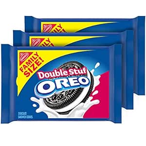 Amazon.com: OREO Double Stuf Chocolate Sandwich Cookies, Family Size, 3 Packs : Grocery ...