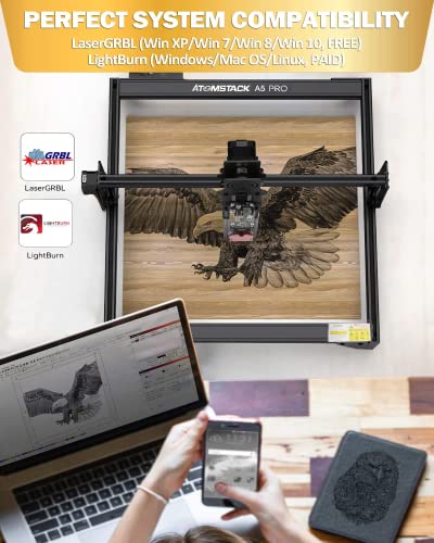 ATOMSTACK A5 Pro Commercial Laser Engraver, 5W Output Power Laser ...