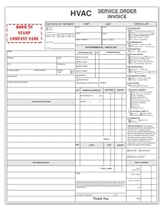 Amazon.com : HVAC Service Ticket : Office Products