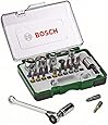 Bosch 2607017160 Screwdriving Set with Mini Ratchet (27 Pieces): Amazon ...