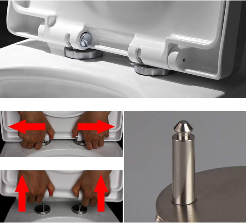 Skystuff 4Pack Toilet Seat Fittings, Toilet Seat Hinges Fixings with ...