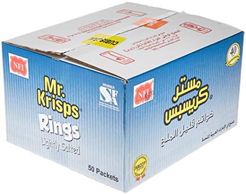 Mr Krisps Potato Rings, Lightly Salted Flavour, 50 X 15 Gm price in UAE ...