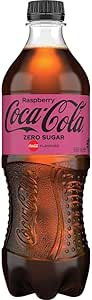 Coca-Cola Raspberry Zero Sugar Coke Bottle 600 ml (pack of 24) : Amazon ...