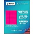 Amazon.com : Premium Label Supply Bright Neon Color Fluorescent ...