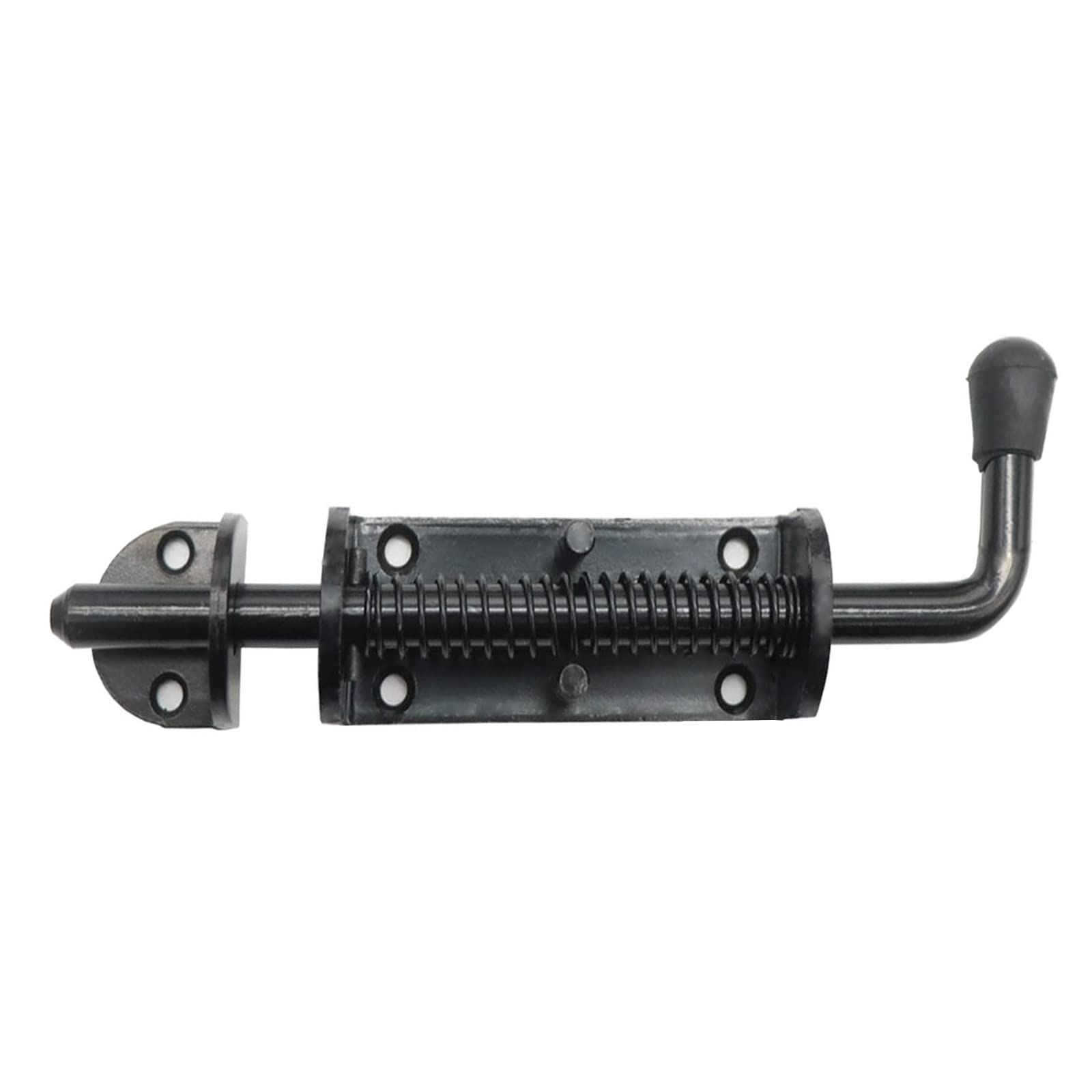 Black 6.5 Inch Heavy Duty Spring Loaded Latch Pin, Sliding Barrel Bolt ...