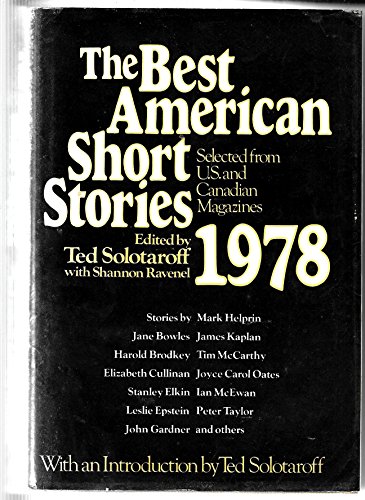 Best American Short Stories 1978: Solotaroff, Theodore, Ravenel ...