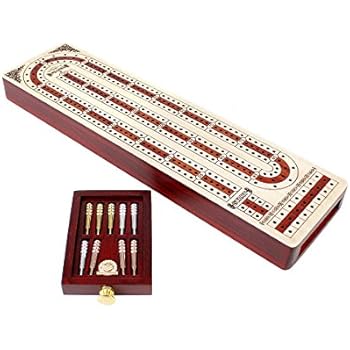 Amazon.com: House of Cribbage - Continuous Cribbage Board Inlaid 4 ...