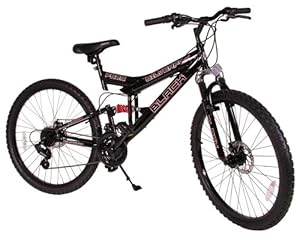 Silverfox Black 26" Gents Dual Disc/Suspension Mountain Bike: Amazon.co ...