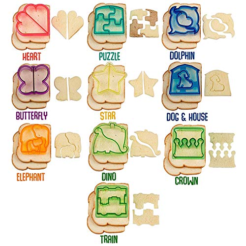 Esamante Sandwich and Bread Cutter Shapes for Bento Lunch Box | Fun ...