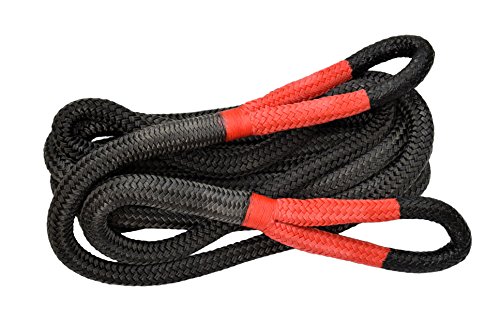 1"×30ft Kinetic Energy Rope Truck SUV Tow Rope,Recovery Rope 30000lbs ...