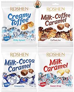 Amazon.com : Roshen Toffee Candy Caramel Candy Soft Caramels ...
