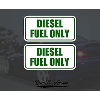 Amazon.com: 6 pack DIESEL FUEL ONLY Decals / Stickers / Labels ...