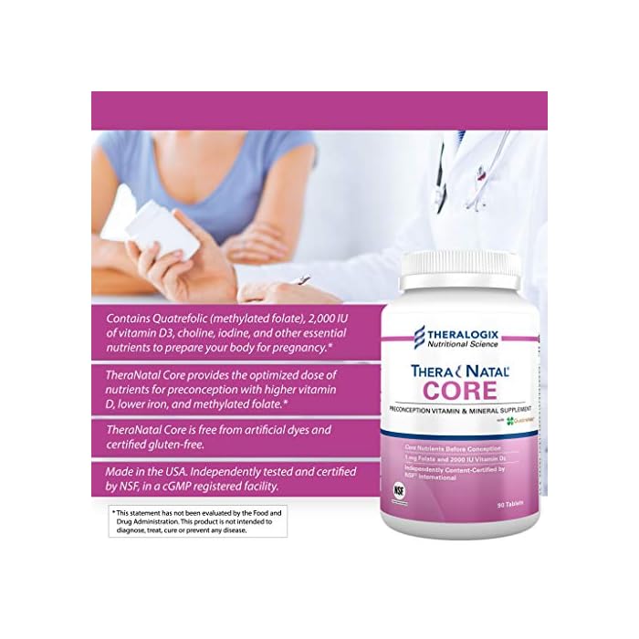 TheraNatal Core Preconception Prenatal Vitamin (90 Day Supply ...