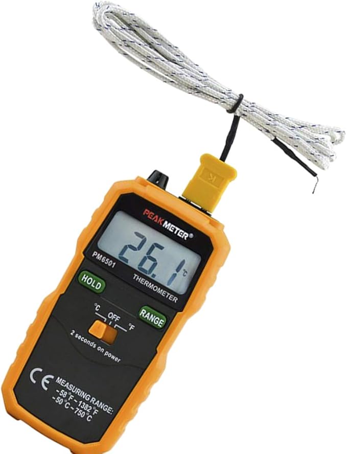 Amazon.com: Digital Thermocouple Thermometer LCD Display High Precision ...