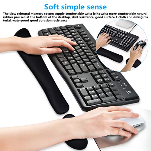 Kalolary 3 Pcs Acrylic Tilted Computer Keyboard Holder with Mouse ...