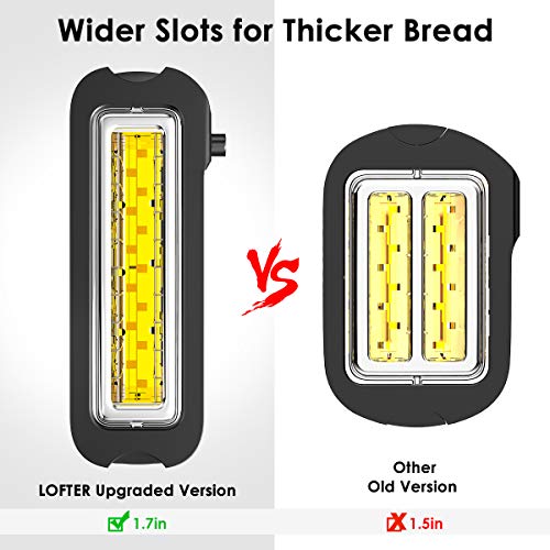 Long Slot Toaster, 2 Slice Toaster Best Rated Prime with Warming Rack ...