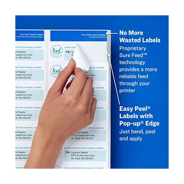 Avery Return Address Labels For Laser And Inkjet Printers 0 5 X 1 75 