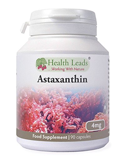 Astaxanthin 4mg x 90 Capsules (100% Pure & Additive Free Food ...