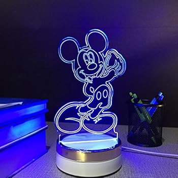 3D Mickey Mouse LED Night Light Touch Table Desk Lamp for Kids Gift ...