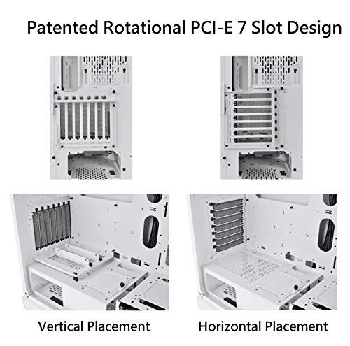 Thermaltake S300 Tempered Glass Snow Edition ATX Mid-Tower Computer ...