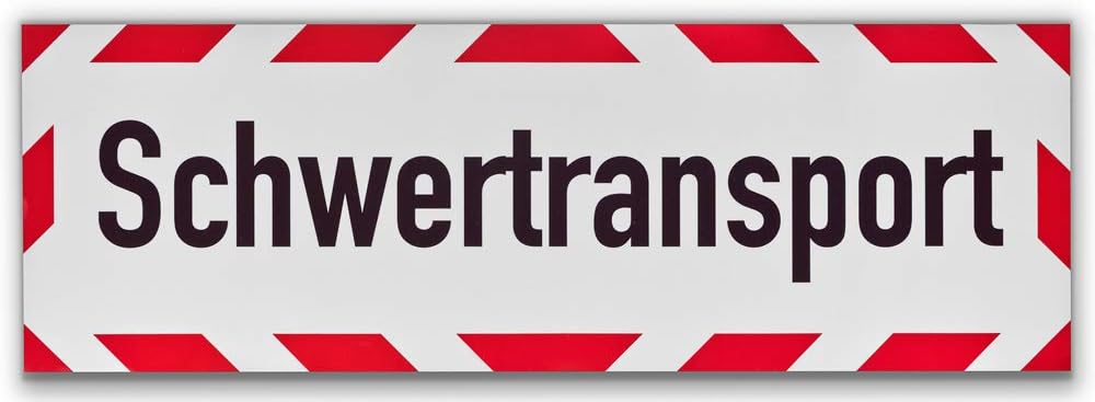 UvV Kfz reflektierendes Magnetschild -Schwertransport- | Schild ...
