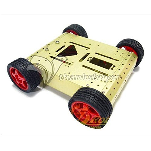 Buy 4WD Rubber Wheel Aluminum Mobile Robot Platform Robot Car Chassis ...