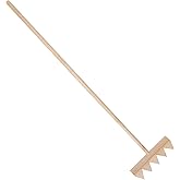 Amazon.com : Large Zen Garden Rake Tool - 48" L 6 Tine Saw Tooth ...