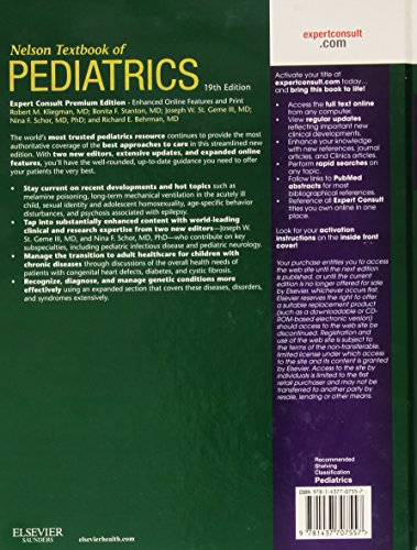 Nelson Textbook of Pediatrics: Expert Consult Premium Edition ...