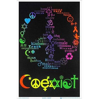 Amazon.com: Coexist Peace Religious Tolerance Graffiti Art Poster 24 x ...