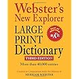 Amazon.com: Webster's New Explorer Large Print Dictionary, Third ...