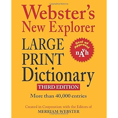 Buy Webster's New Explorer Large Print Dictionary, Third Edition ...