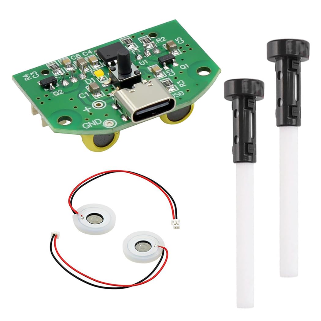 HiLetgo Air Humidifier DIY Kit Double Nozzle USB-C Type-C USB Moisture ...