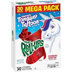 Amazon.com: Betty Crocker Fruit Snacks, Fruit Roll-Ups, Strawberry ...