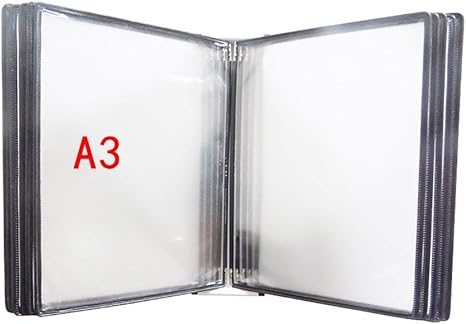 Amazon.com: Wall Mounted a3 Poster Flip Book Display with 10 Panels and ...