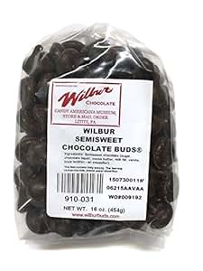 Amazon.com : Wilbur Buds Semisweet Dark Chocolate Buds, 16 Oz. Bag ...