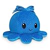 TeeTurtle - The Original Reversible Octopus Plushie - Blue Sparkle ...