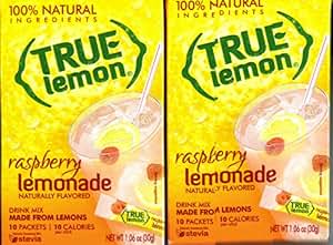 Amazon.com : True Lemon Raspberry Lemonade (2 Boxes) 10 Packets in Each ...