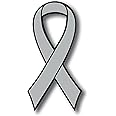 Amazon.com: Magnet Me Up Support Brain Cancer Awareness Grey Ribbon ...