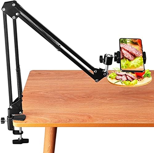 Phone Stand for Recording, Overhead Phone Mount Video Stand Webcam ...