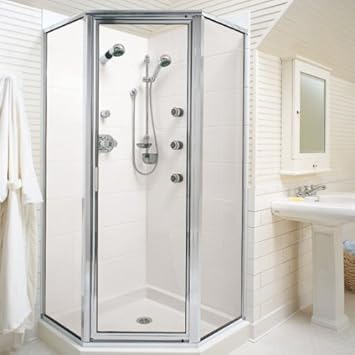 American Standard 4242 Neo-Angle 42-Inch Shower Door Enclosure, Clear ...
