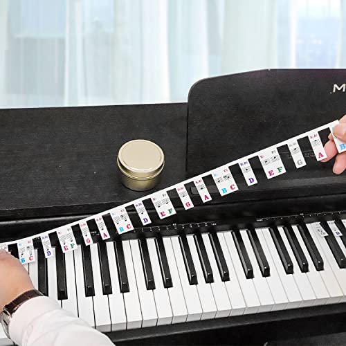 Piano Key Stickers, Removable Piano Keyboard Rakes Labels, Piano Key ...
