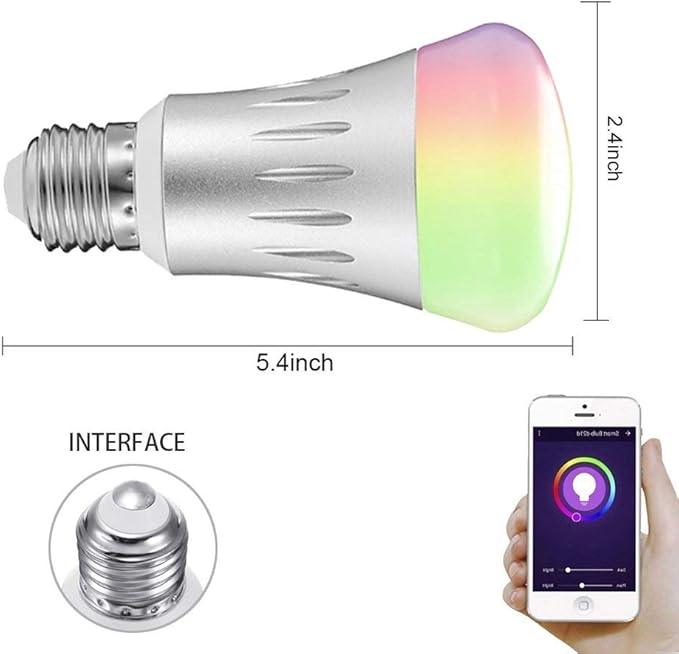 foco inteligente compatible con Alexa, Google Home, WiFi Smart foco ...