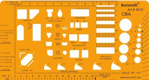 Buy 1/8 inch (1/8" = 1'0") Scale US American Standard Imperial ...
